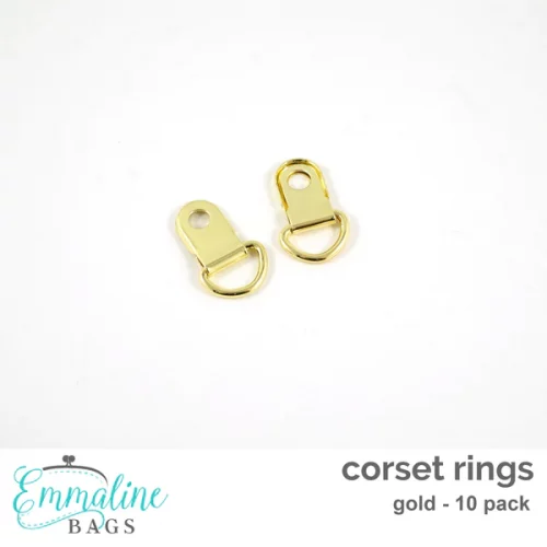 Emmaline Bags Corset Rings In Gold 10 Pack – Sew Hot